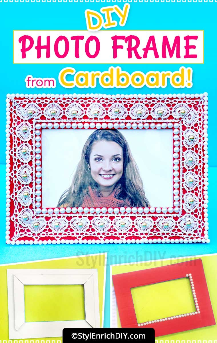 How to Make DIY Photo Frame From Cardboard! – CraftEnrich
