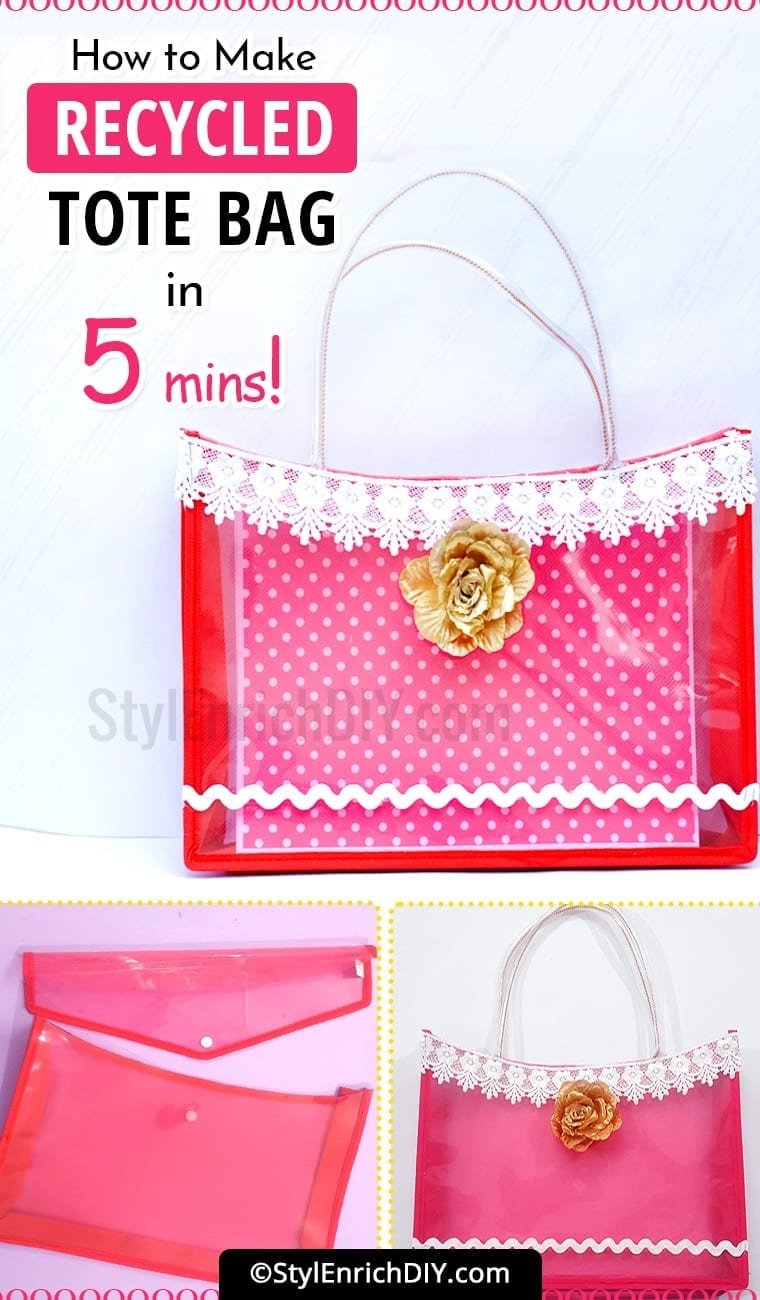 How To Make A Recycled DIY Tote Bag In 5 Minutes? – CraftEnrich