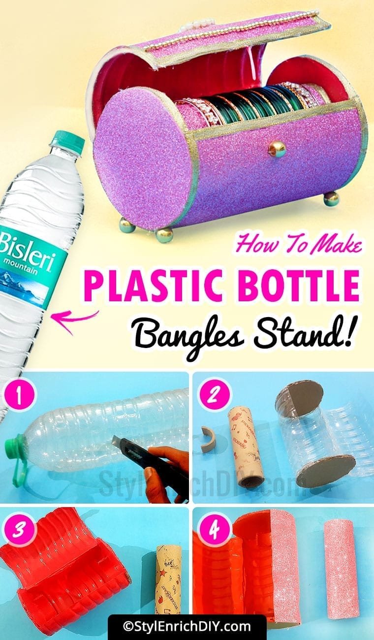 DIY Bangles Box – Plastic Bottle Bangles Stand Just For You! – CraftEnrich