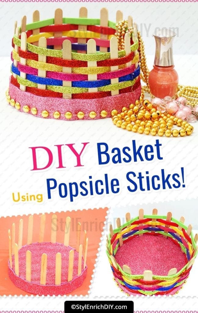 How To Make DIY Chocolate Basket Using Popsicle Sticks! – CraftEnrich
