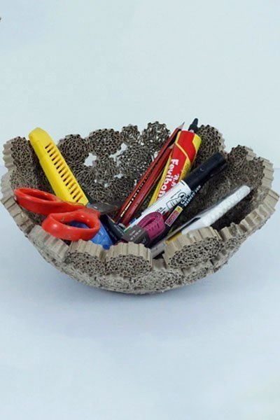 How to Make a DIY Cardboard Bowl Organizer? – CraftEnrich