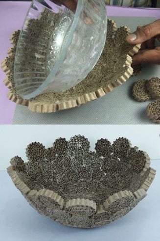 How to Make a DIY Cardboard Bowl Organizer? – CraftEnrich