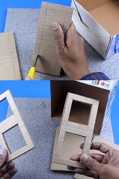 How to Make a DIY Cupboard Craft from Old Cardboard Box? – CraftEnrich