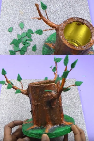How to Make DIY Tree Shaped Pen Holder? – CraftEnrich